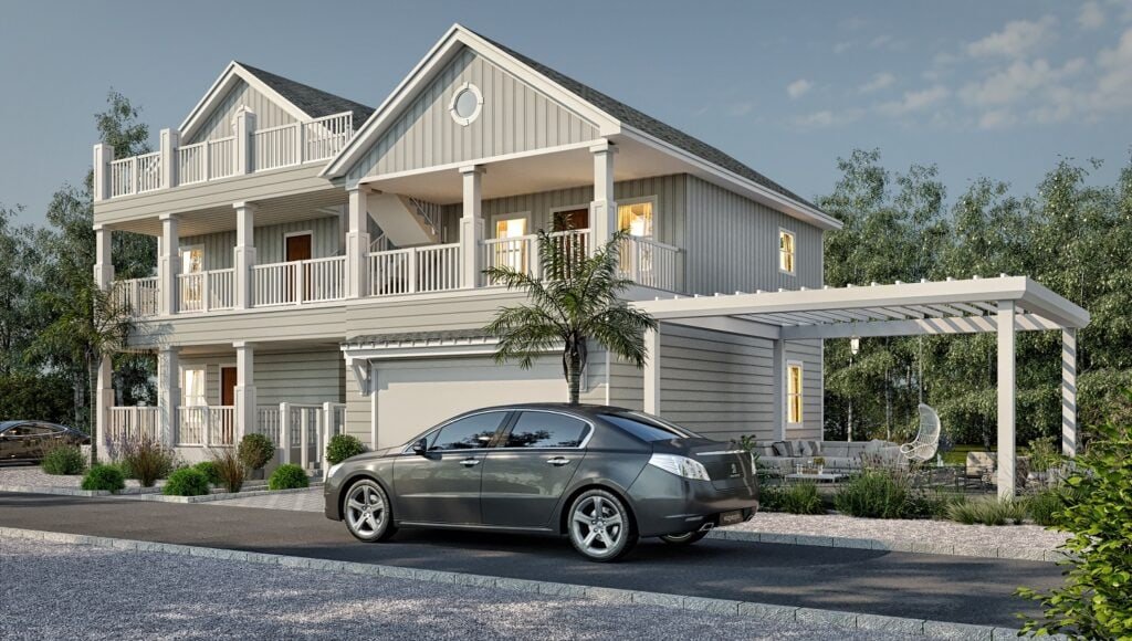 Small House Exterior Rendering Texas | Residential Rendering