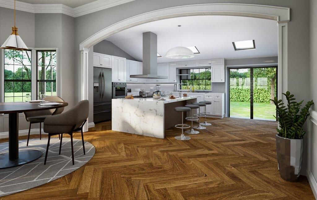 Small House Kitchen Interior | 3D Rendering in Austin, TX ...