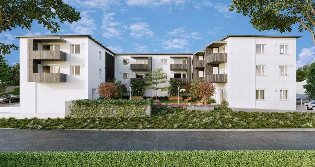 Modern Residential Building Front View Rendering | San Francisco ...