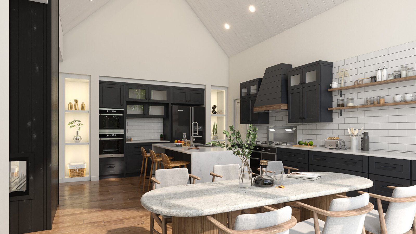 California Dreaming: Modern Kitchen Interior Rendering that Redefines ...